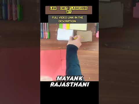 Low Cost FLASHCARDS MAKING DIY at home #flashcards #diy #english