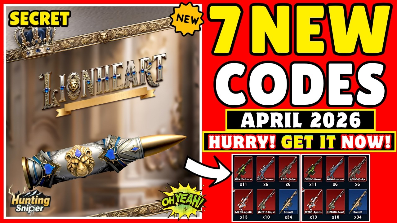 ⚠️ APRIL 2026 • REAL CODES ⚠️HUNTING SNIPER CODES 2026(CLAIM NOW) NEW HUNTING SNIPER REDEEM CODE