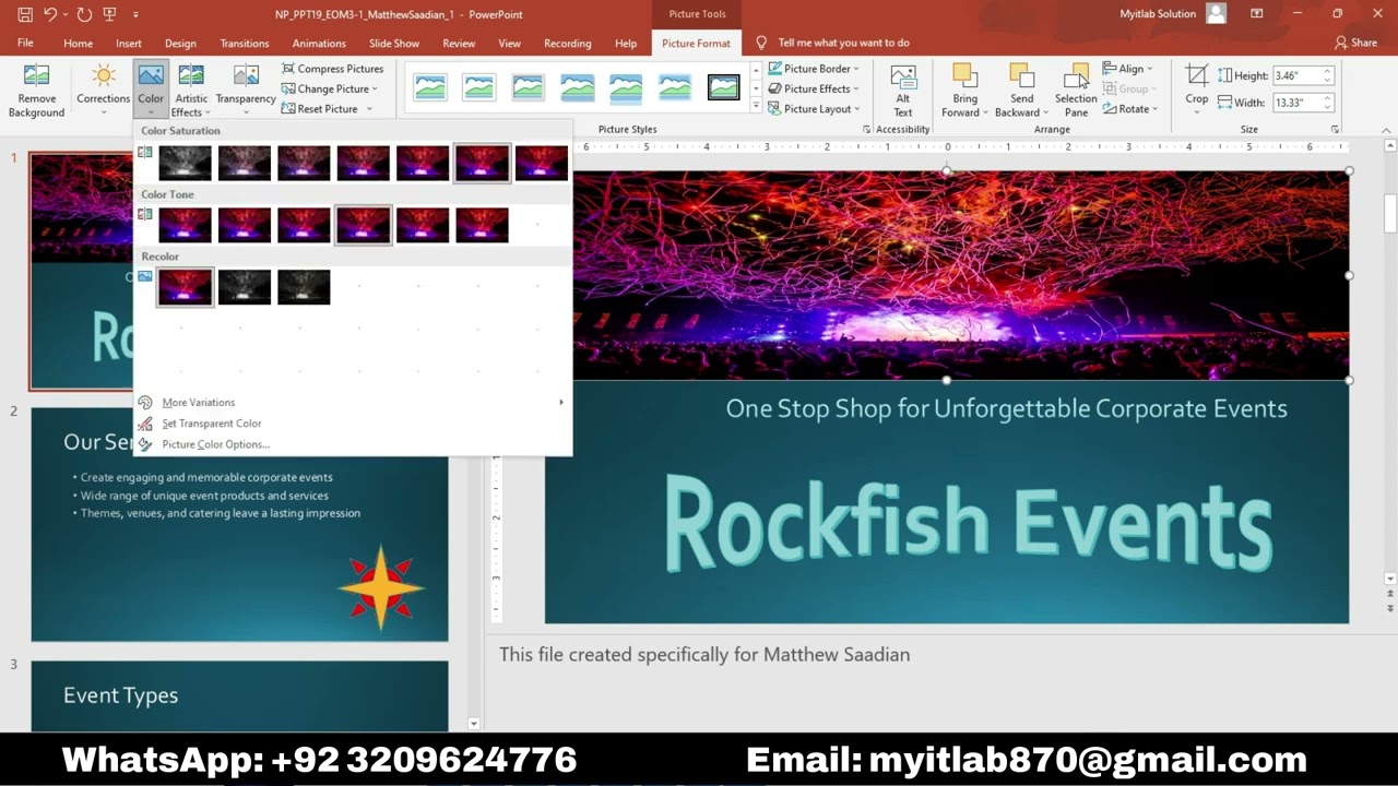 New Perspectives PowerPoint 2019 | Module 3: End of Module Project 1 | NP_PPT19_EOM3-1