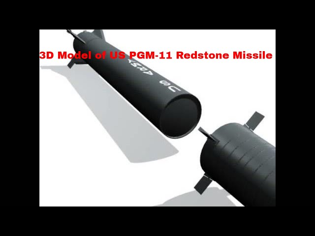 US PGM-11 Redstone Missile 3D Model - FlatPyramid