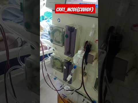 CRRT mode (CVVHDF) #dialysis #heprinfreedialysis #hospital #hemodialysis