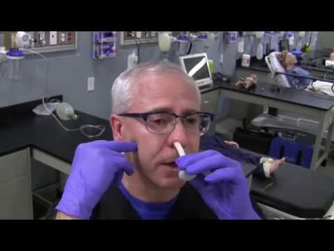 George Inserts NPA (Nasopharyngeal) Airway on Himself