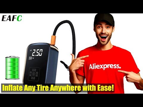 TOP 10 Must-Have Car Accessories - EAFC 150PSI Electric Tire Inflator Pump Review!