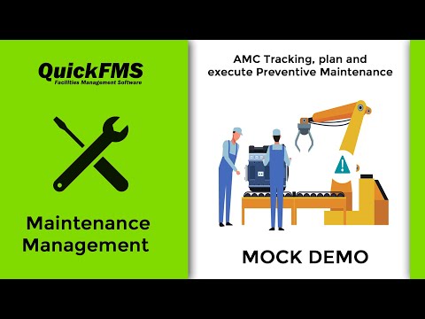 QuickFMS Maintenance Management Demo | Streamline AMC, Work Orders & Preventive Maintenance