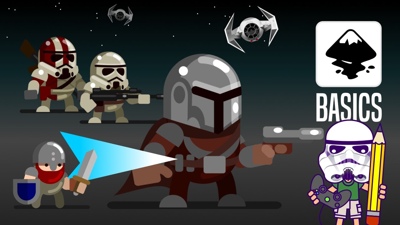 Inkscape Tutorial - Modifying Game Characters using simple shapes