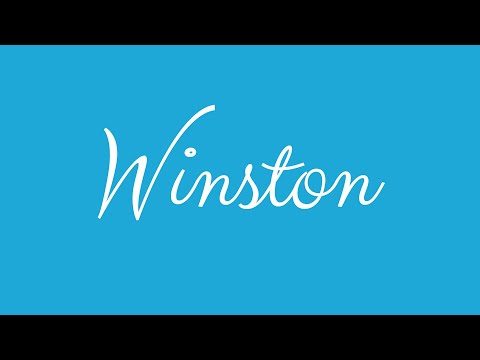 Learn how to Sign the Name Winston Stylishly in Cursive Writing