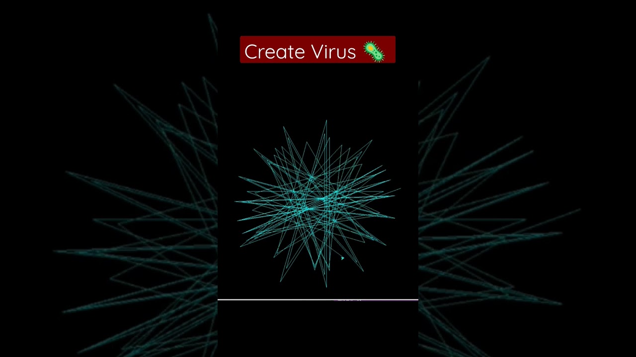 Create Virus in python turtle #python #shorts #coding