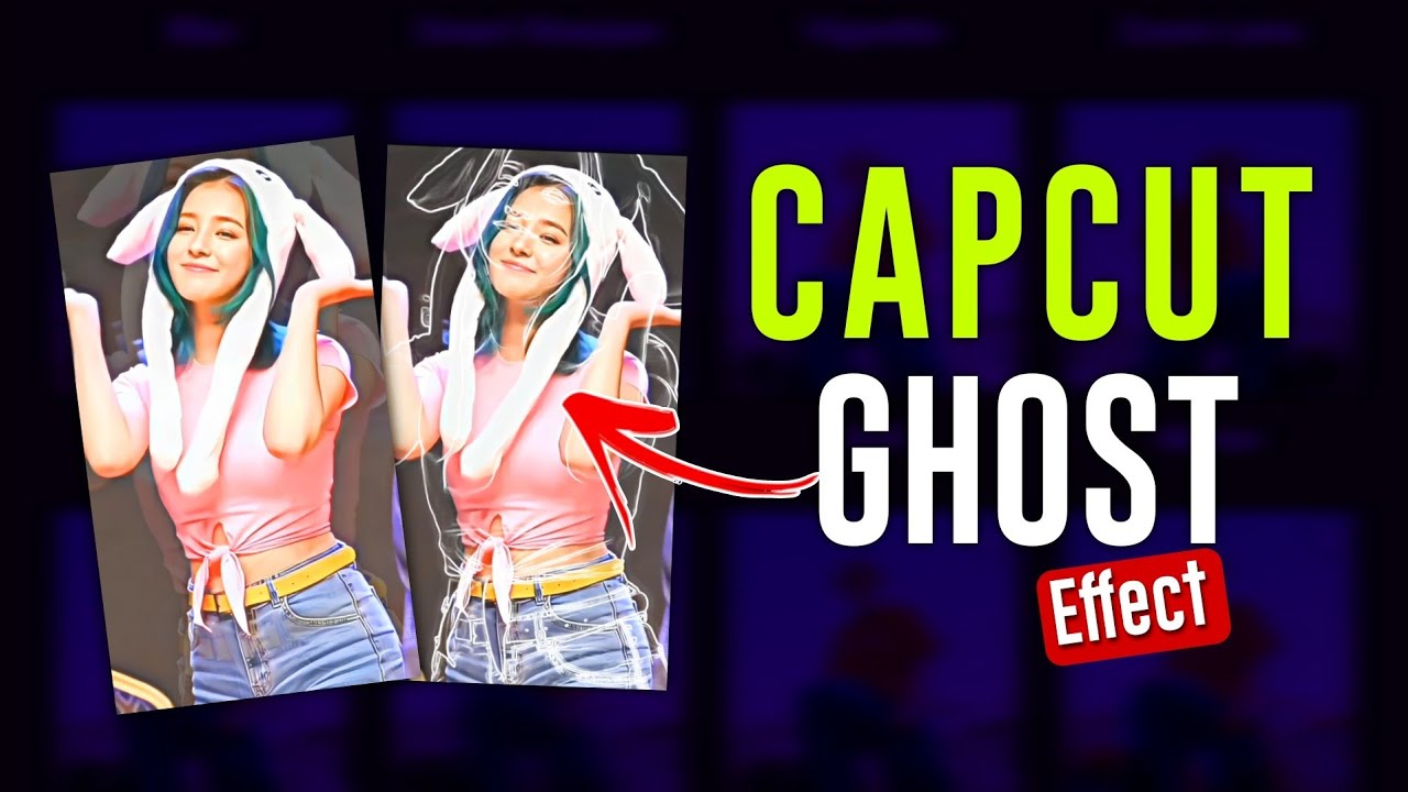 CAPCUT| Ghost effect(try it now) white outline| #capcuttutorial