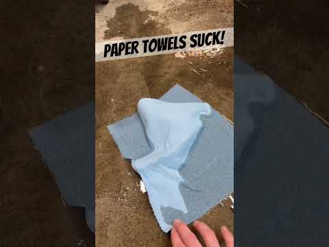 Why Blue Paper Towels? #cleaning #garage #musthaves