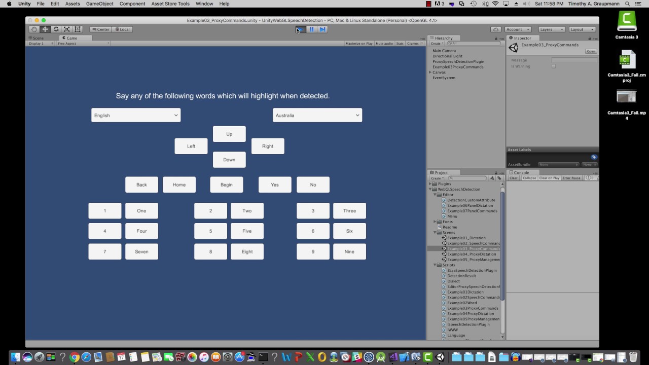 How to implement "Speech Recognition" by Unity3D? - Questions & Answers - Unity Discussions