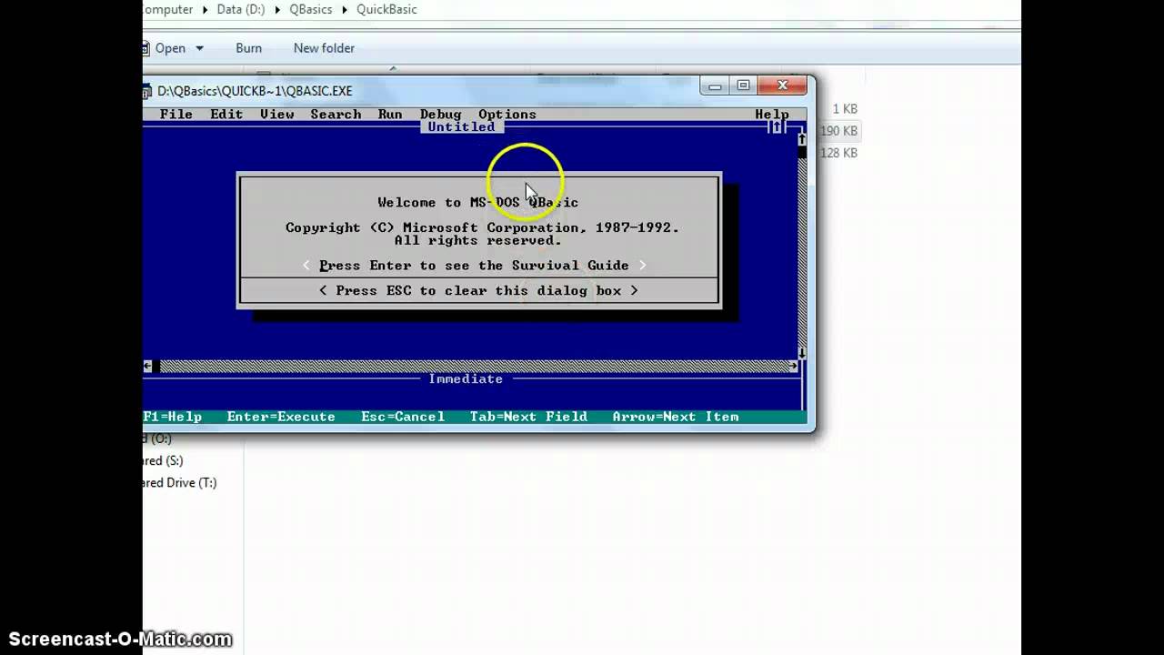 QBasic vs QuickBasic Interpreter/Compiler discussion