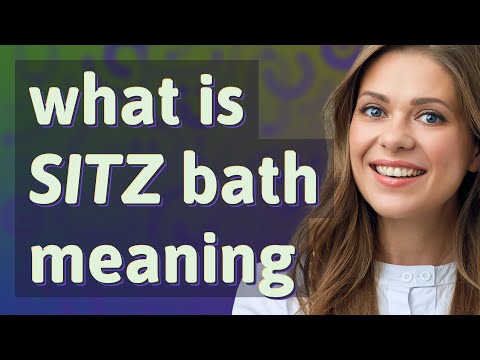 Sitz bath | meaning of Sitz bath