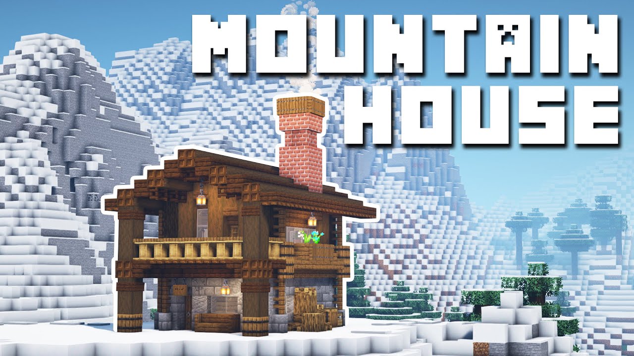 Minecraft - Mountain House Tutorial (How to Build) - Minecraft Builders