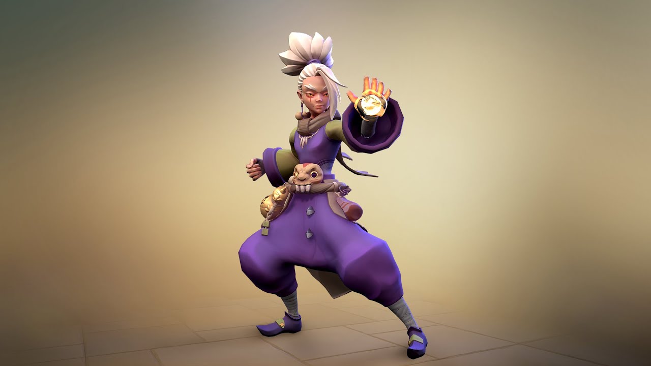 Stylized mage character turntable