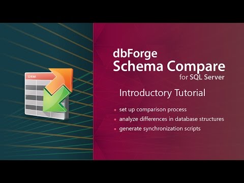 Compare and Synchronize Database Schemas using SQL Server GUI Tool