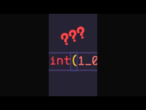 Python Integer Trick?? #python #coding #programming