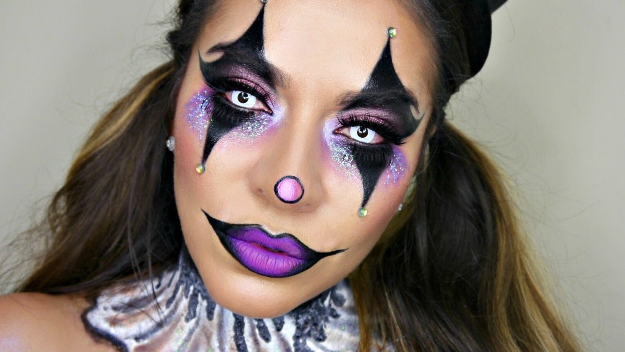 Sexy Glam Circus Clown Makeup Tutorial | Halloween Makeup