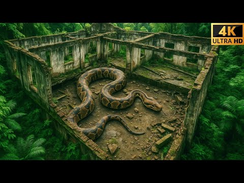 Big python discover is abandoned place in jungle 100 year old place/ Ai discovery video channel