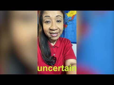 Kim Easy English--Learn English! uncertain - Definition & Sentence