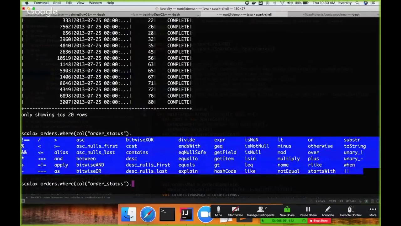 Class 15 - Spark Data Frames - Data Frame APIs or Operations to process the data