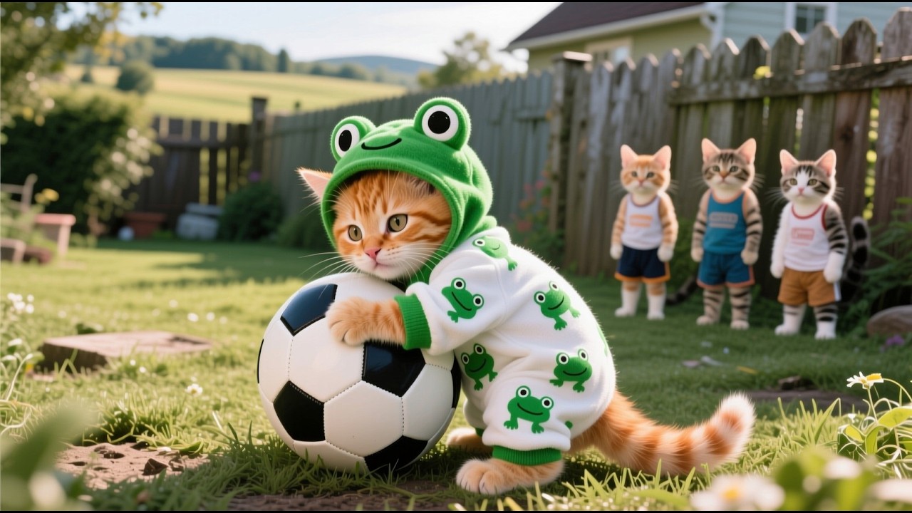 Ginger Kitten Refuses to Share His Toys at Grandma’s Village — Then Learns to Share and Make Friends