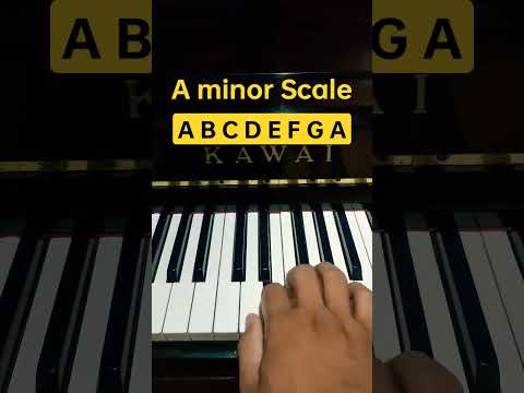 A Minor Scale - Piano Tutorial
