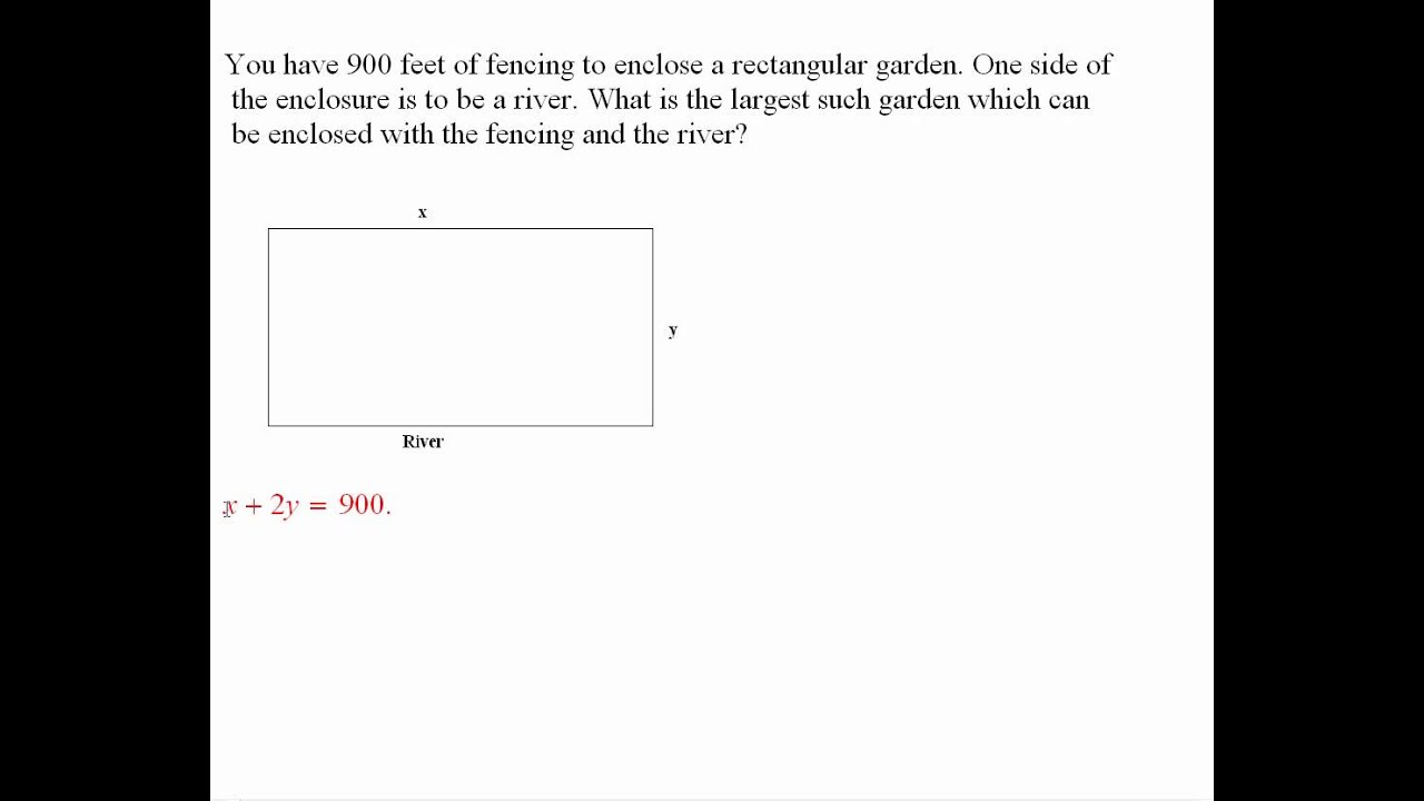 Worldwide Pre-Calculus: Pre Calc Optimization (ch2.6 #2.6.2)