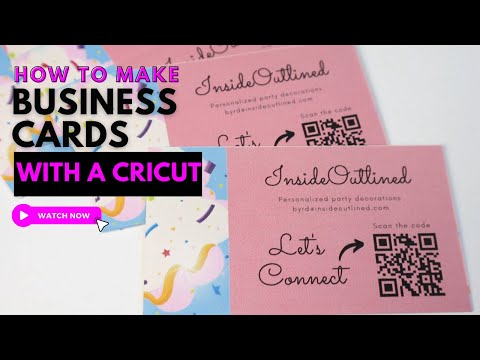 How to Make Business Cards with Cricut | Cricut Business Cards