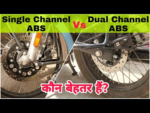 Single Channel ABS Vs Dual Channel ABS - Which Is Better? | How Motorcycle ABS Works? | Hindi