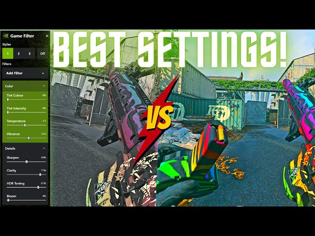 Best Nvidia Filter settings to use in Warzone 2 for better visibility