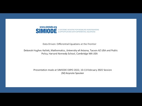Day 1 Keynote - Data Driven: Differential Equations at the Frontier - Deborah Hughes Hallett