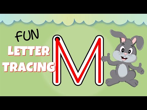 How to Write the Uppercase Letter M - Uppercase Alphabet for Kids