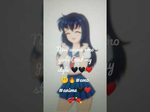 New style emo anime girls 🖤🖤❤️ also my kind of style #Emo #anime🖤🖤💞🔥💘