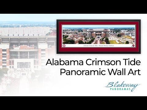 Alabama Crimson Tide Bryant-Denny Stadium Football Panoramic Poster - Blakeway Panoramas - UAL9