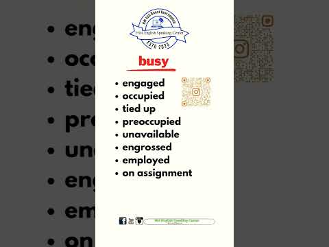 Synonyms of "Busy" || HMESC ||