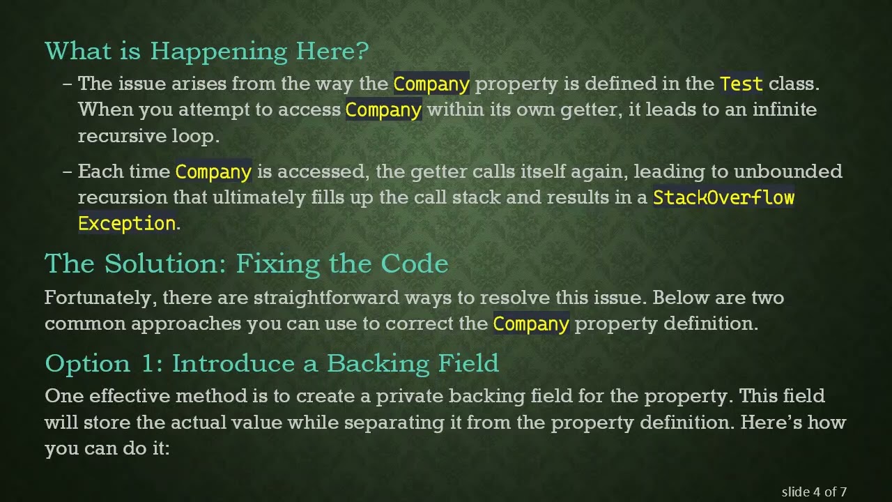 Understanding the StackOverFlow Exception in C# : An In-Depth Guide