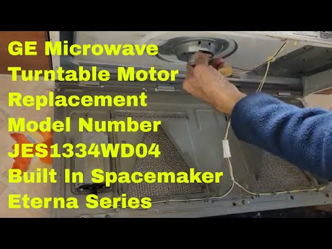 GE Microwave Turntable Motor Replacement Model Number JES1334WD04 Built In Spacemaker Eterna Series
