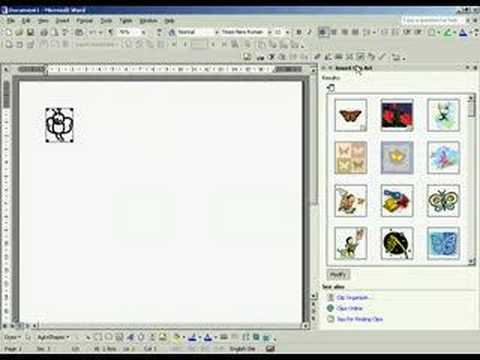 Inserting ClipArt