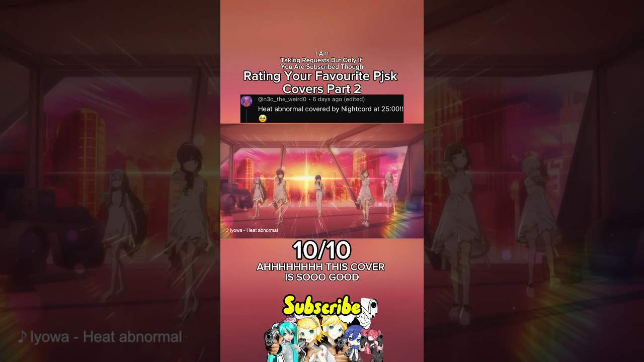 Rating Your Favourite Pjsk Covers Part 2 #vocaloid #projectsekai #teto #hatsunemiku #miku #len #yt