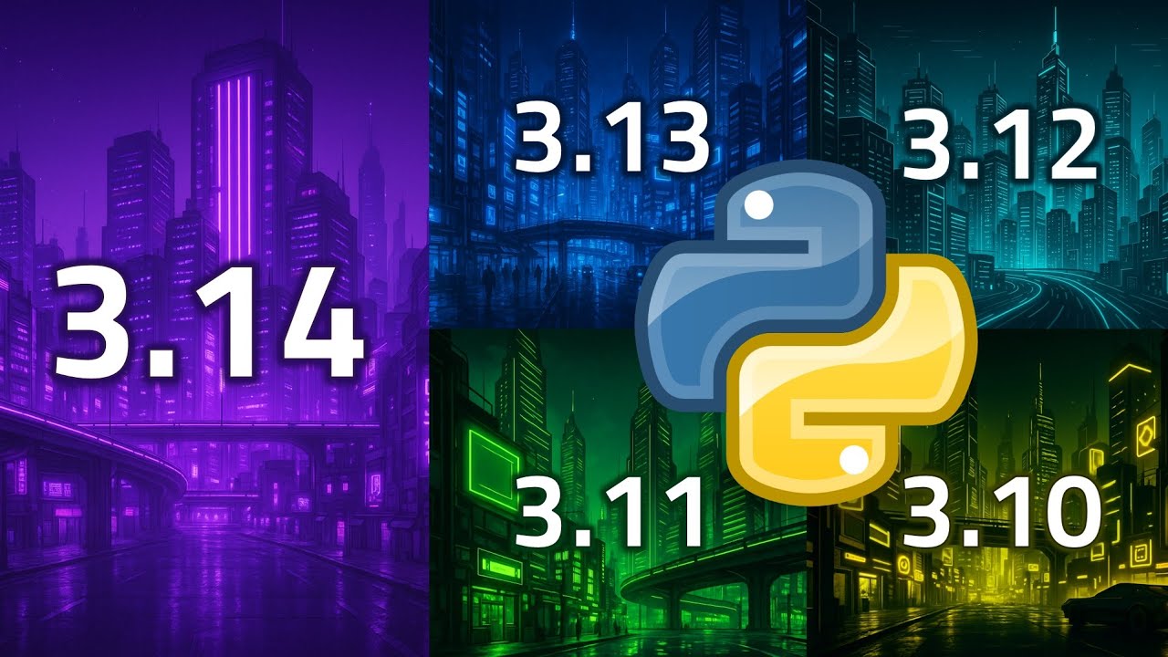 Python 3.14 vs 3.13 / 3.12 / 3.11 / 3.10 ⚡ Speed Test (AMD & Intel)