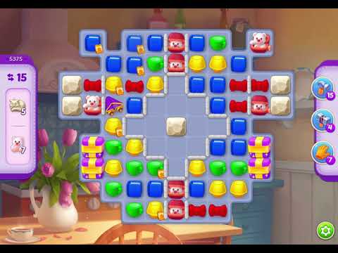 HomeScapes Level 5375 no boosters (16 moves)
