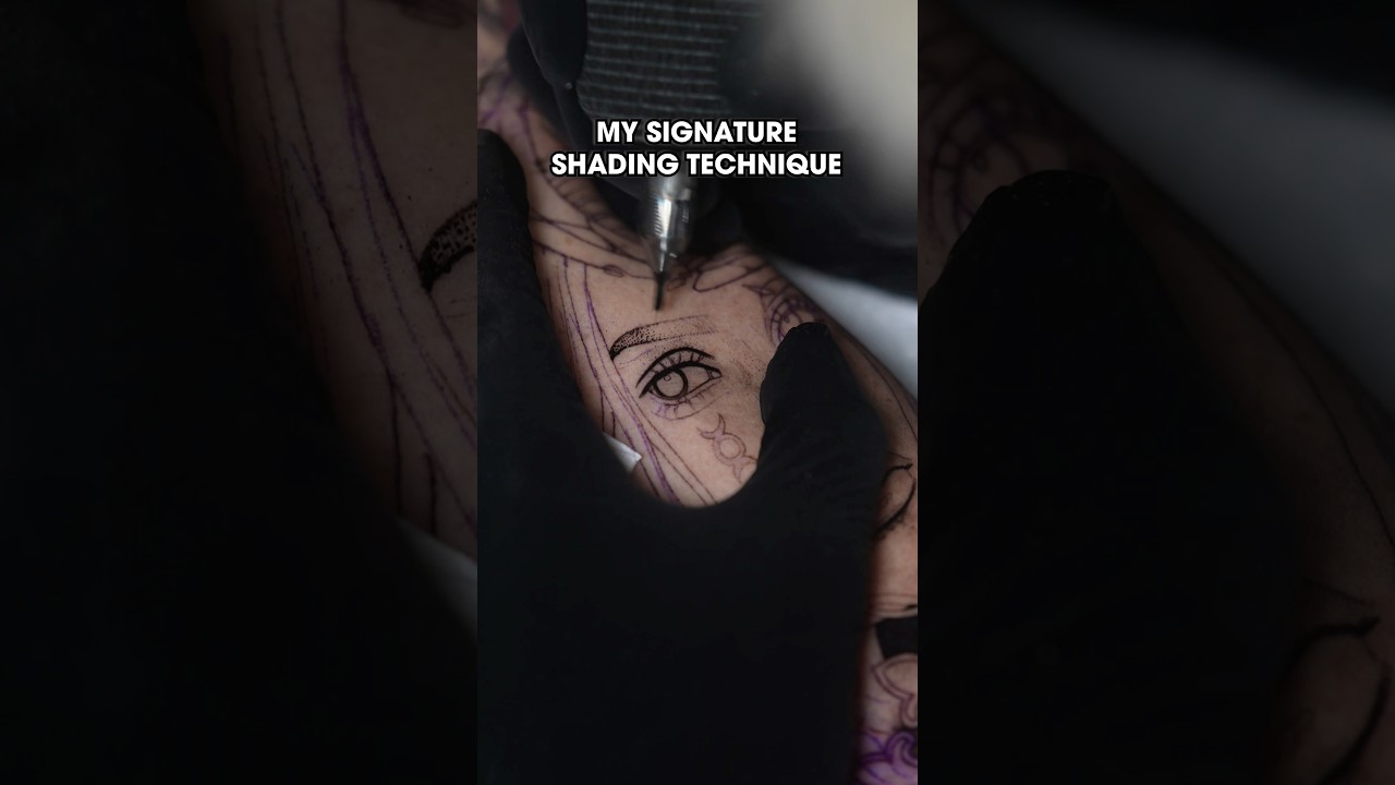 My Signature Shading Technique | Hecate tattoo on forearm #tattooartist #shorts