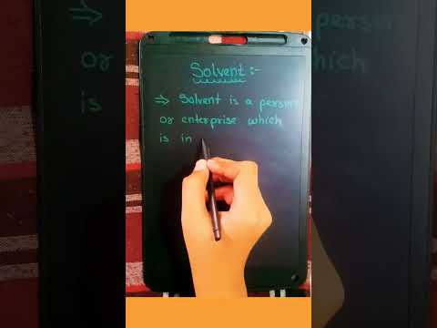 solvent | solvency | accounting basics | bookkeeping basics | #ytshorts #shortsfeed
