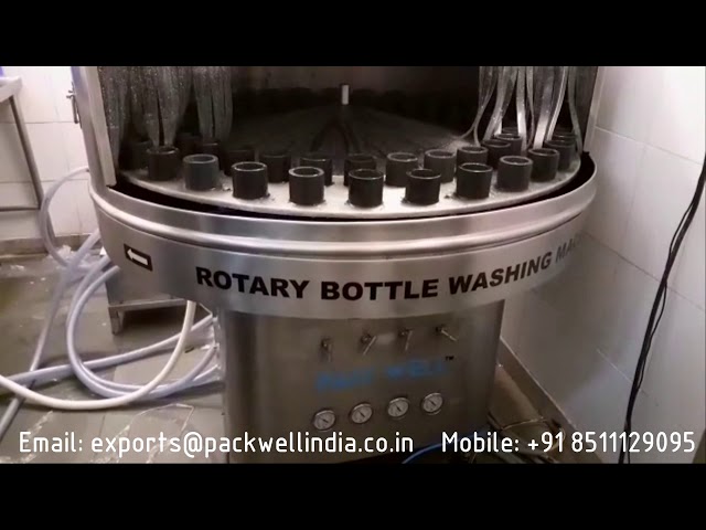 Bottle Washing Machine - Automatic Air Jet Bottle Cleaning Machine ...