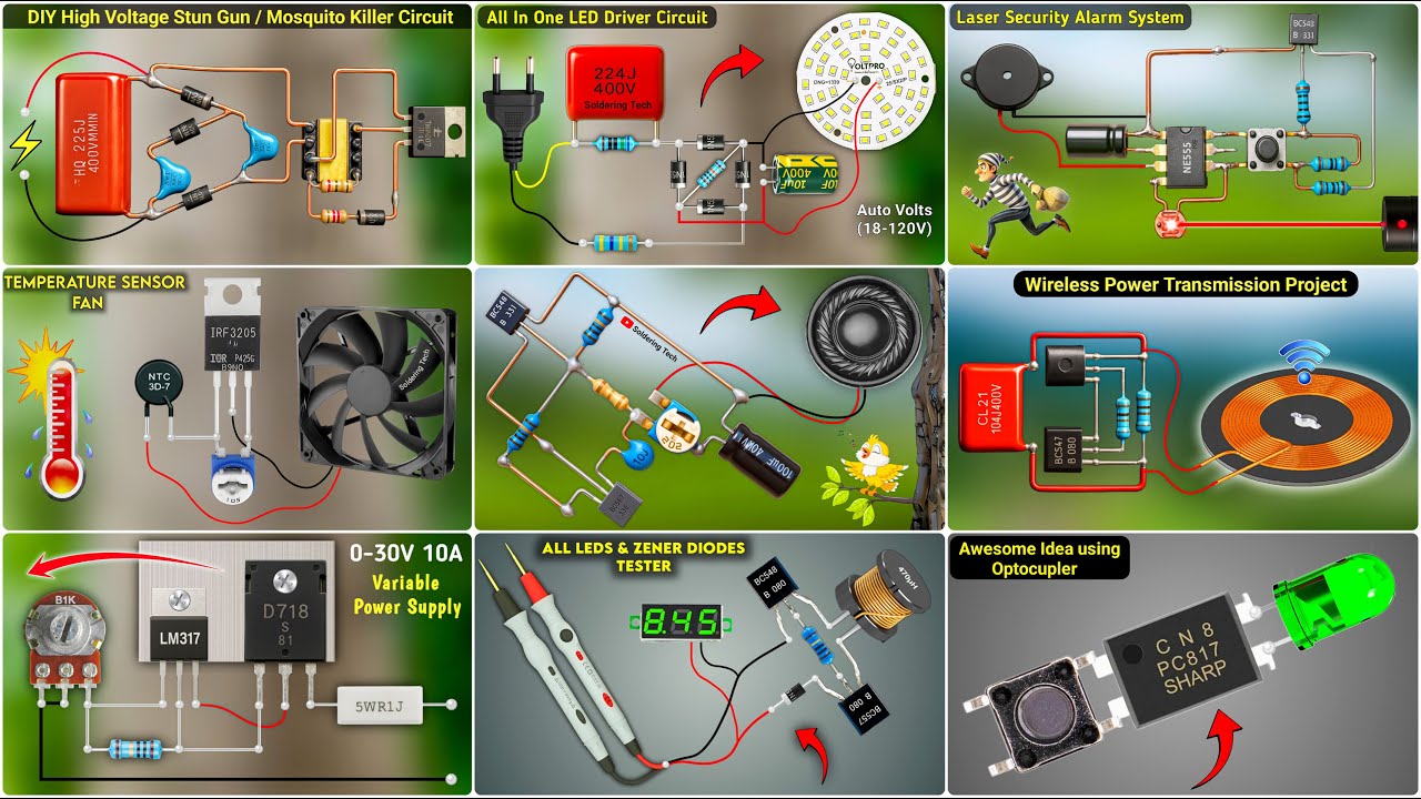 Top 10 Electronics Projects with Basic Components