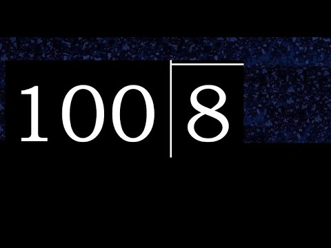 Divide 8 by 100 , decimal result . Division with 3 Digit Divisors . How to do