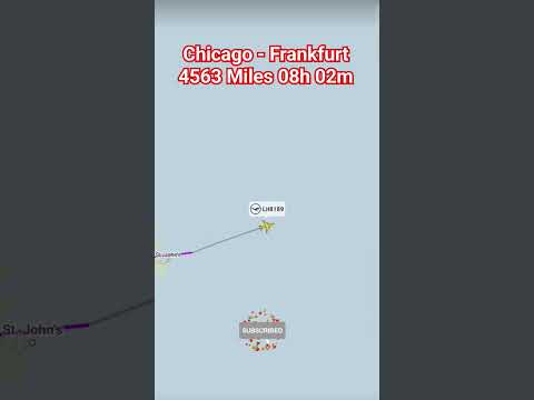 Chicago United States of America to Frankfurt Germany flight route #usa #aviation #travel