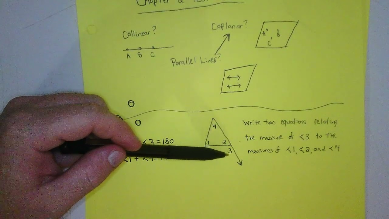 8/21/25 Geometry Chapter 2 Test Review