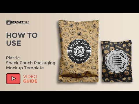 How To Use Plastic Snack Pouch Packaging Mockup