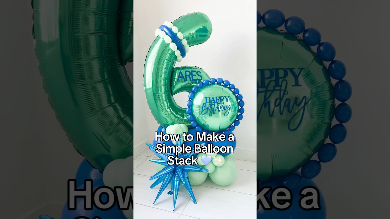 How to Make a Balloon Number Stack | Balloon Column Tutorial for Beginners